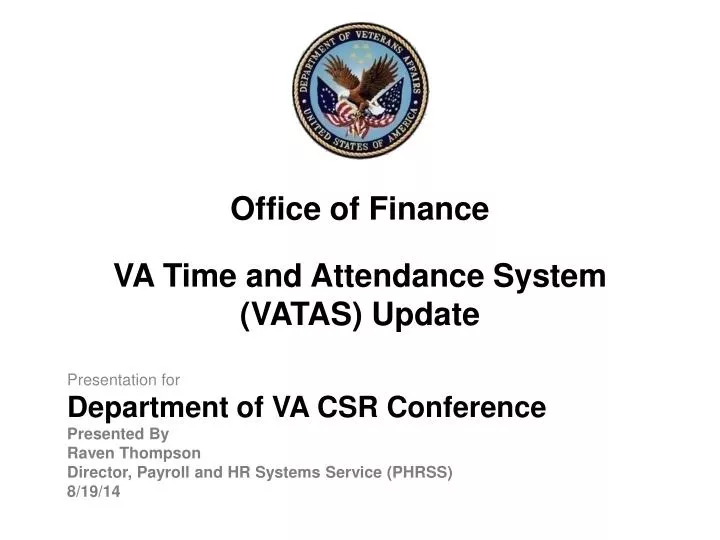 PPT - VA Time and Attendance System (VATAS) Update PowerPoint ...