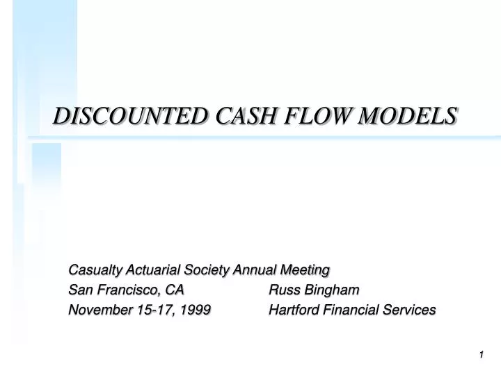 PPT - DISCOUNTED CASH FLOW MODELS PowerPoint Presentation, free ...