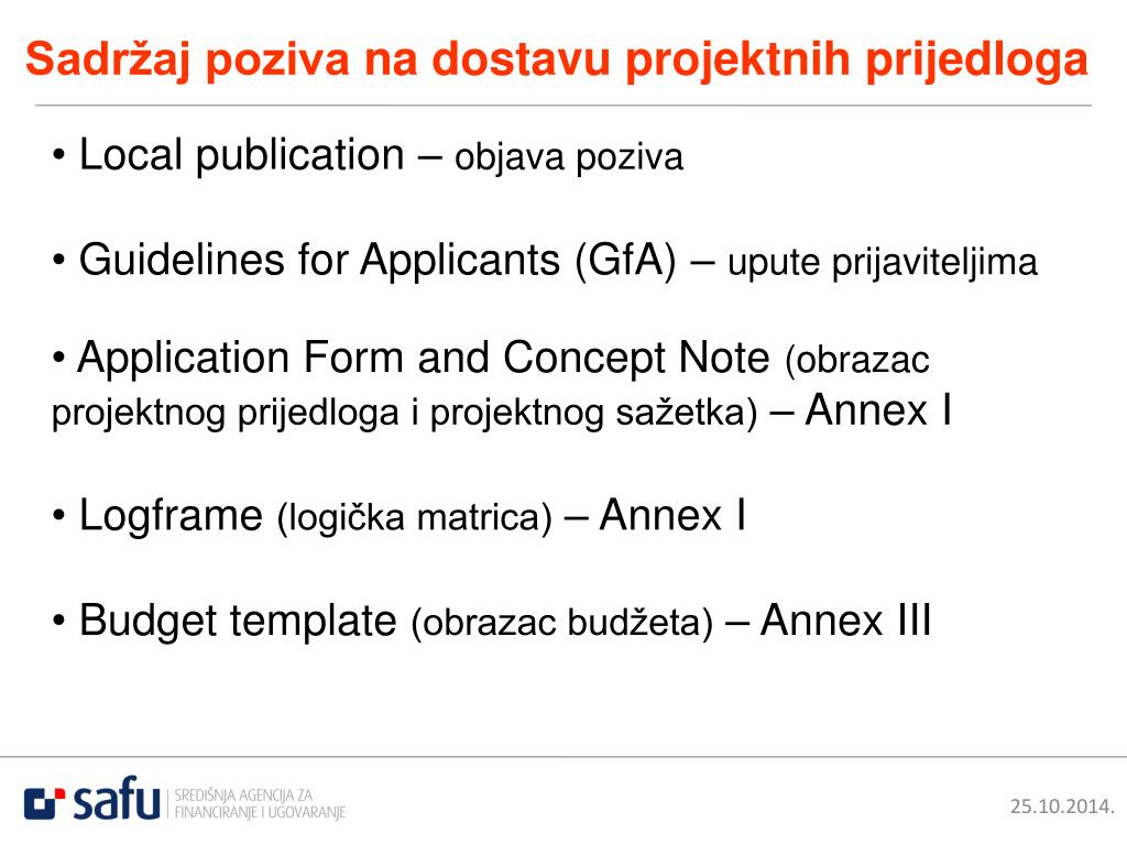 PPT - Priprema poziva na dostavu projektnih prijedloga u grant shemama ...