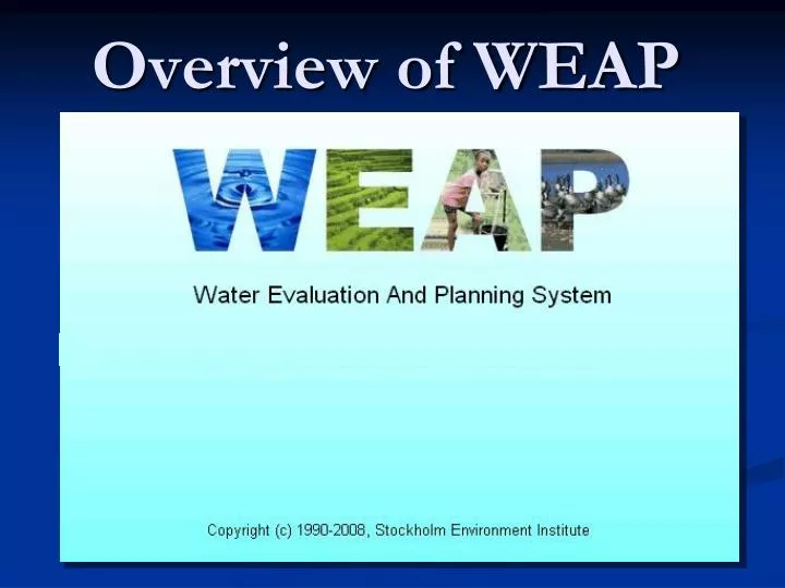 PPT - Overview of WEAP PowerPoint Presentation, free download - ID:5854243