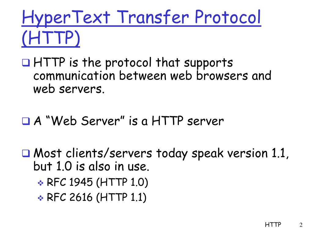 PPT - HyperText Transfer Protocol (HTTP) PowerPoint Presentation, free ... PPT - HyperText Transfer Protocol (HTTP) PowerPoint Presentation, free ...