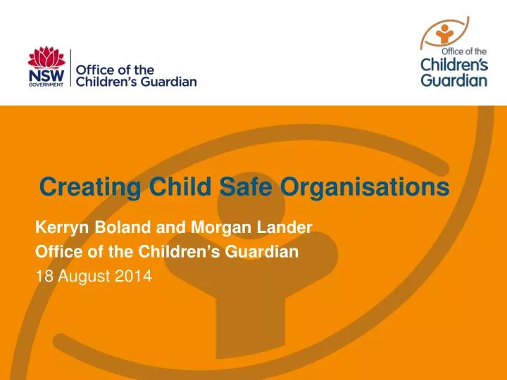 PPT - Creating Child Safe Organisations PowerPoint Presentation, free ...