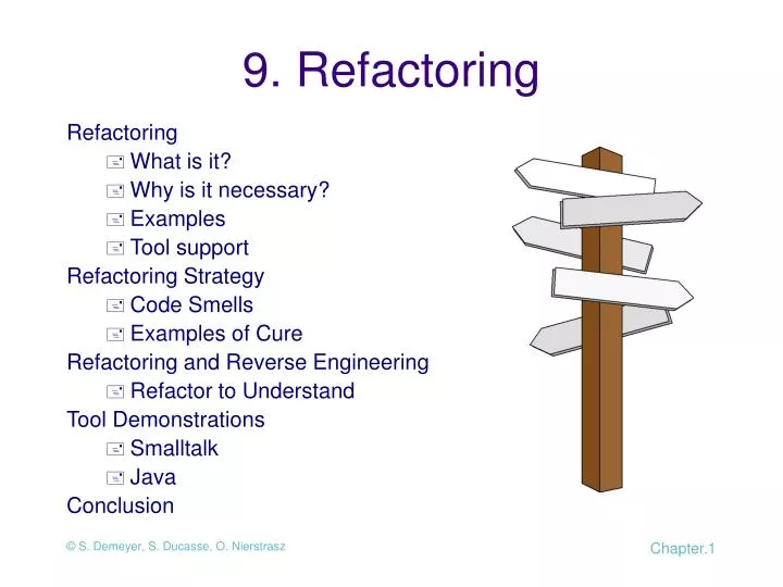 Ppt 9 Refactoring Powerpoint Presentation Free Download Id 5856060