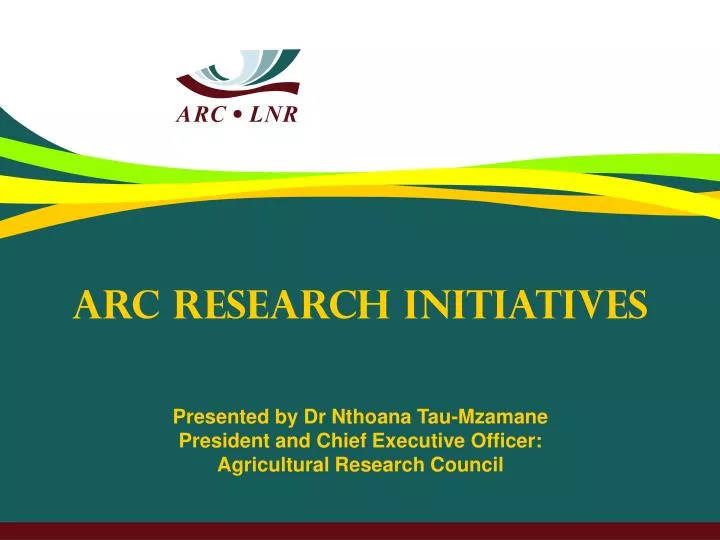 PPT - ARC RESEARCH INITIATIVES PowerPoint Presentation, free download ...
