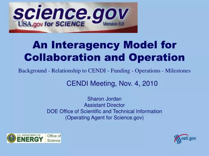 PPT - An Interagency Model for Collaboration and Operation PowerPoint ...
