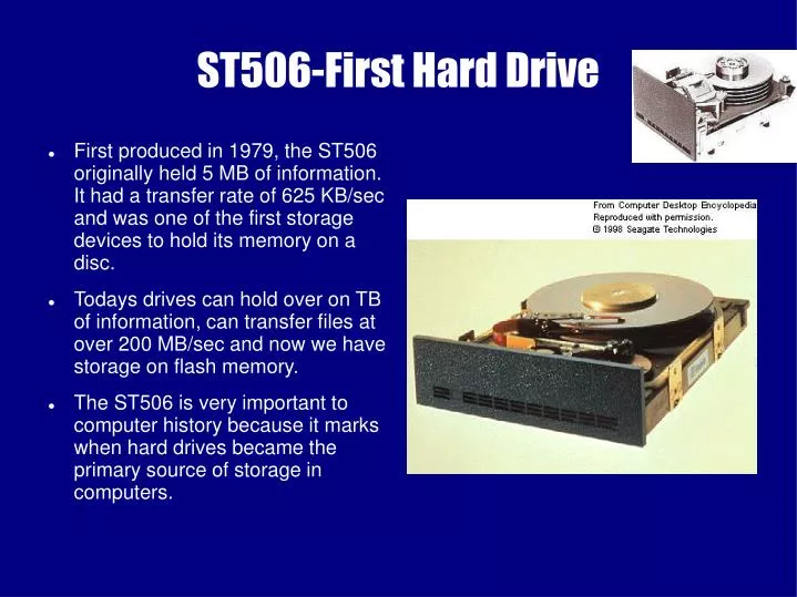 PPT - ST506-First Hard Drive PowerPoint Presentation, free download ...