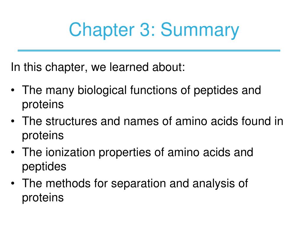 PPT - CHAPTER 3 Amino Acids, Peptides, Proteins PowerPoint Presentation ...