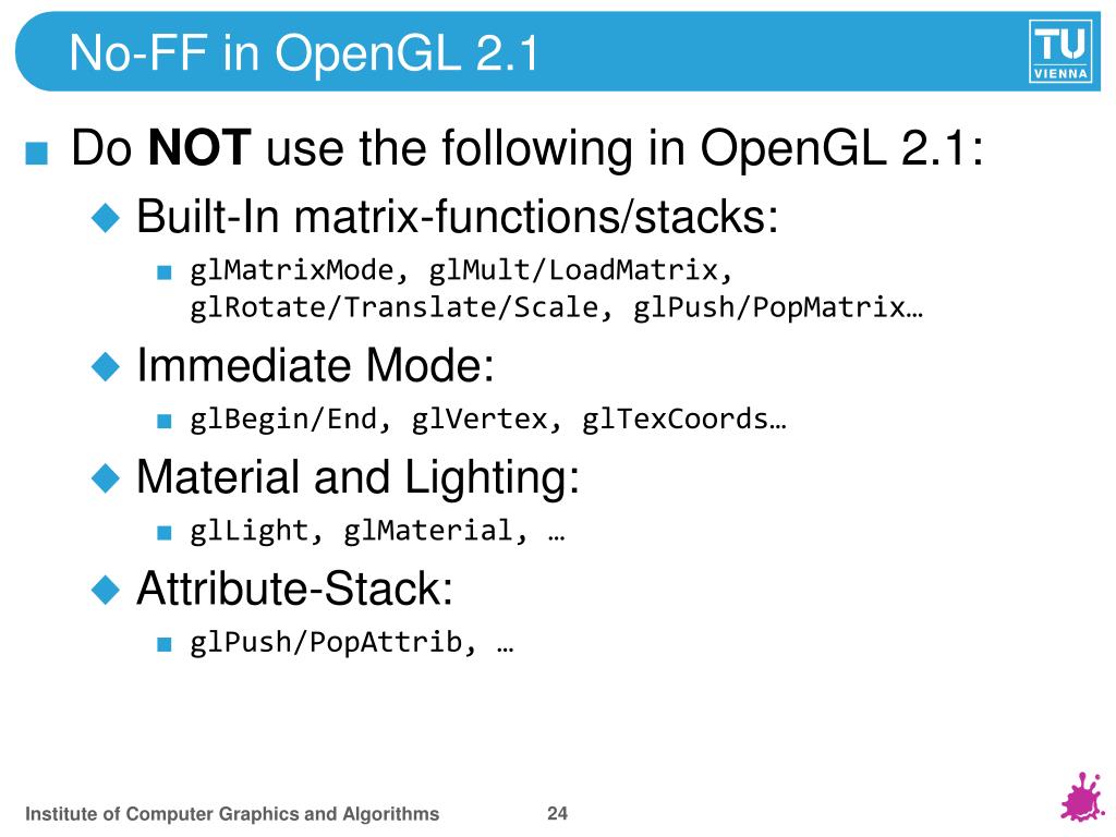 Ppt Introduction To Opengl 3x And Shader Programming Using Glsl Part 1 Powerpoint