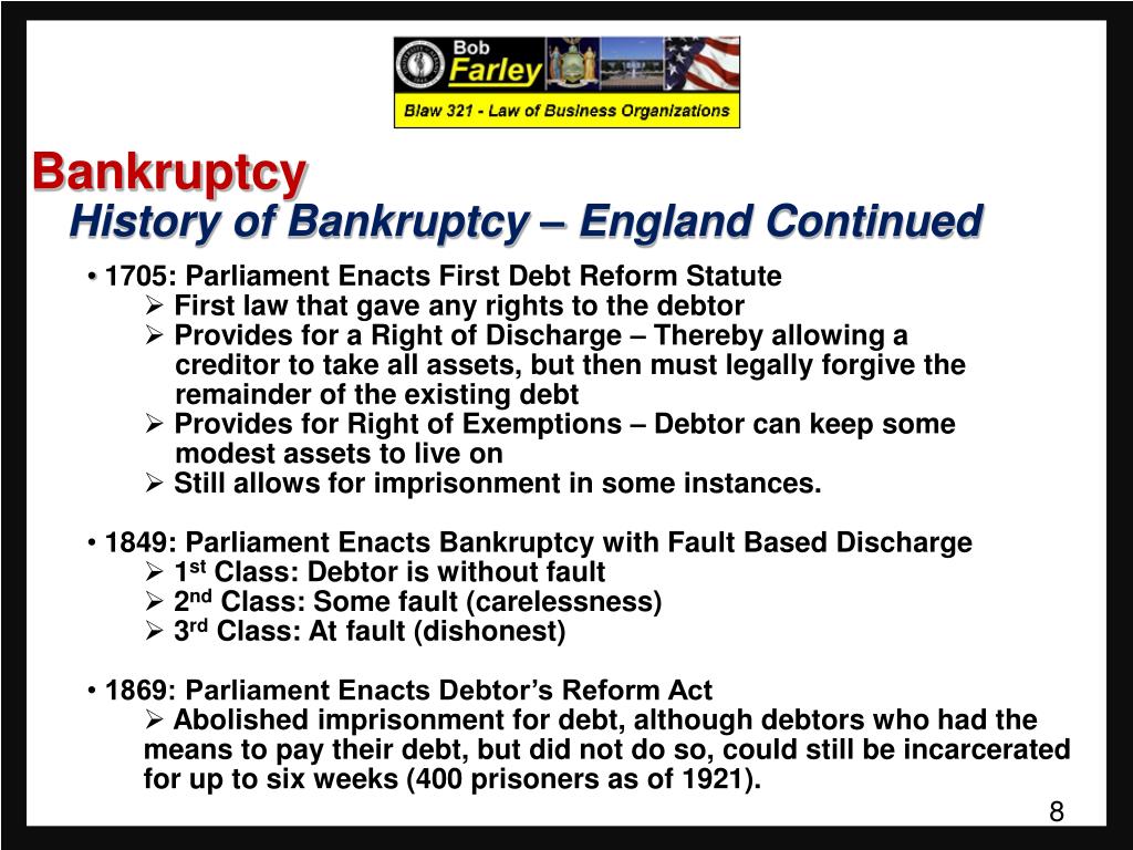 PPT - Slide Set 13 : Bankruptcy Liquidation, Reorganization and ...