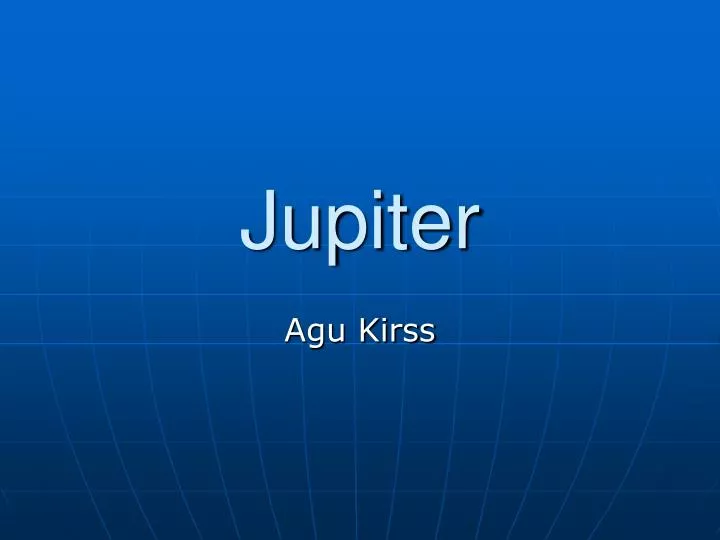 PPT - Jupiter PowerPoint Presentation, free download - ID:5861086