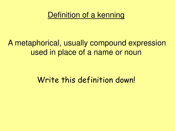 PPT - KENNINGS PowerPoint Presentation - ID:5861559