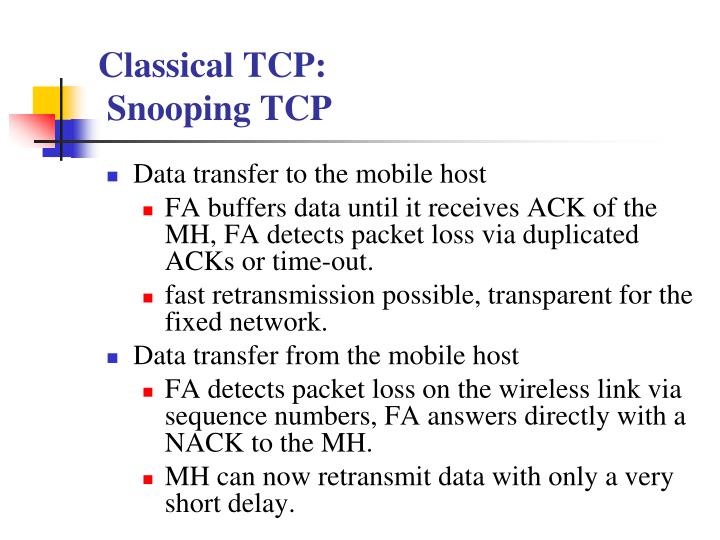 PPT - Chapter 9: Mobile Transport Layer PowerPoint Presentation - ID:5865510