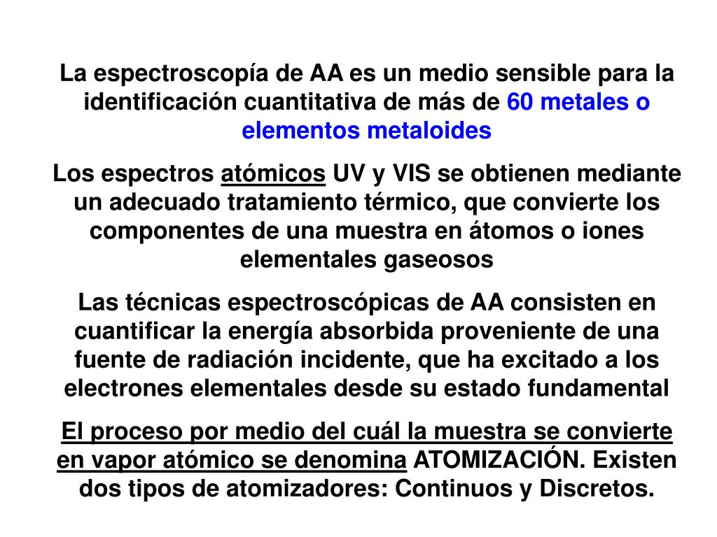 Ppt EspectroscopÍa De AbsorciÓn AtÓmica Powerpoint Presentation Free