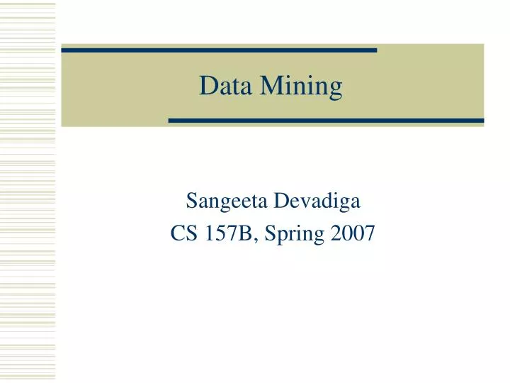 PPT - Data Mining PowerPoint Presentation, free download - ID:5866072