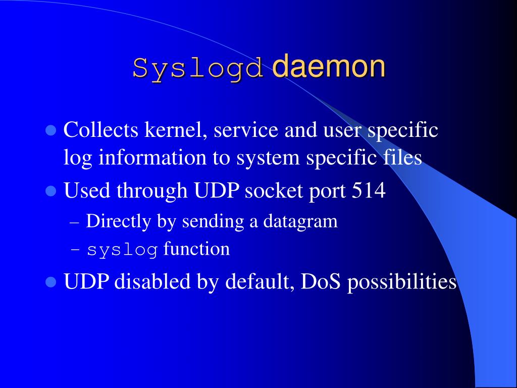 Ppt Unix Network Programming Chapter 13 Daemon Processes And The Inetd Superserver Powerpoint