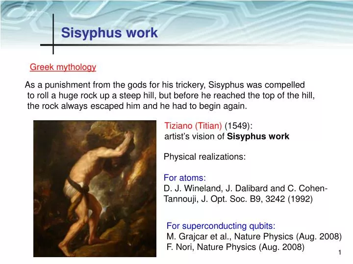 PPT - Sisyphus work PowerPoint Presentation, free download - ID:5866977