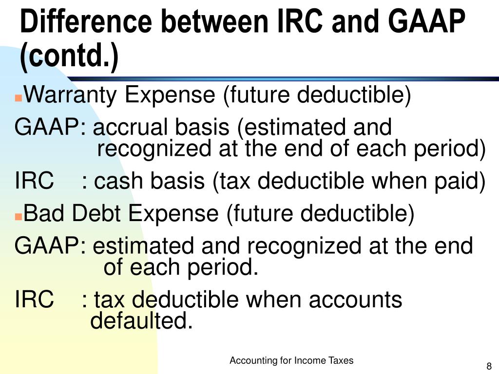 PPT - Accounting for Income Taxes PowerPoint Presentation, free ...