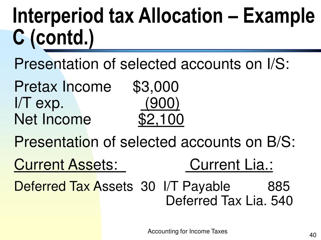 PPT - Accounting for Income Taxes PowerPoint Presentation, free ...