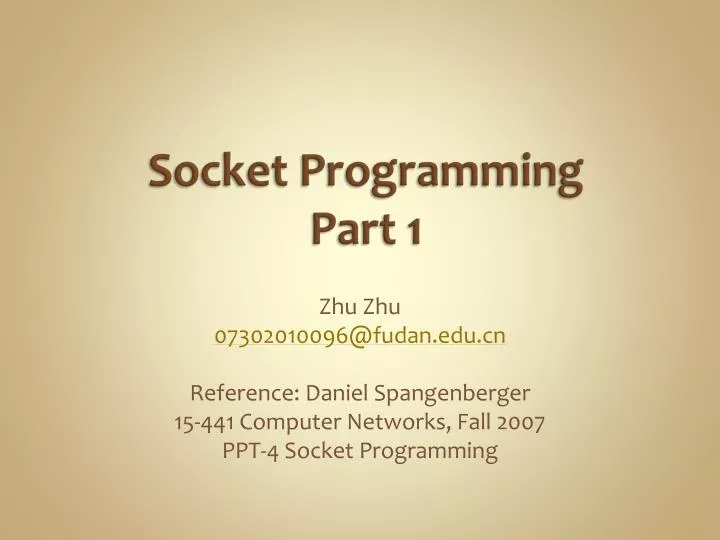 Ppt Socket Programming Part 1 Powerpoint Presentation Free Download 8983