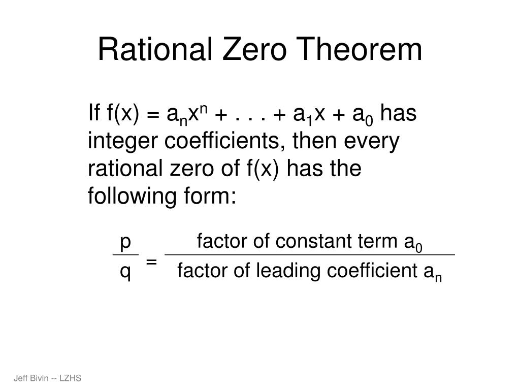 Ppt Finding Zeros Of Polynomials Powerpoint Presentation Free