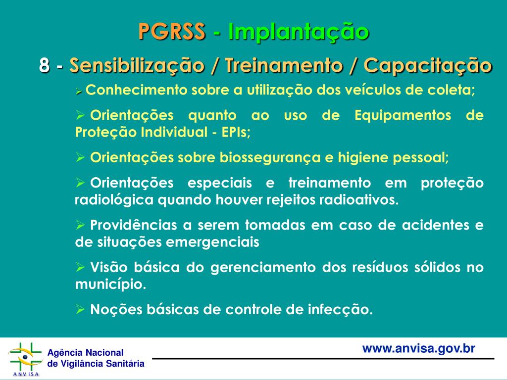 PPT - Plano de Gerenciamento de Resíduos de Serviços de Saúde (PGRSS ...