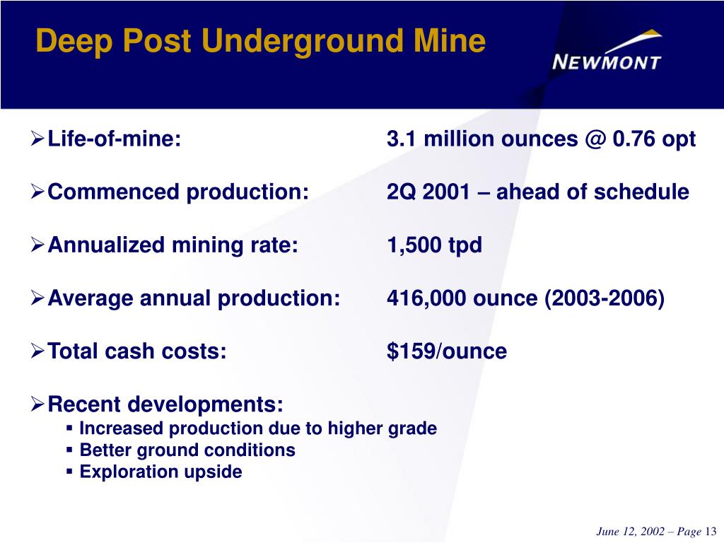 PPT - Nevada - Newmont’s Foundation PowerPoint Presentation, free ...