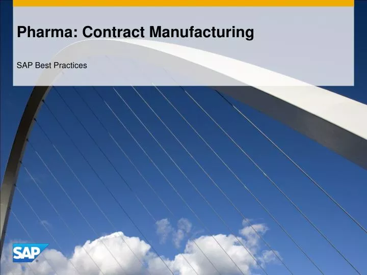 PPT - Pharma: Contract Manufacturing PowerPoint Presentation, free ...