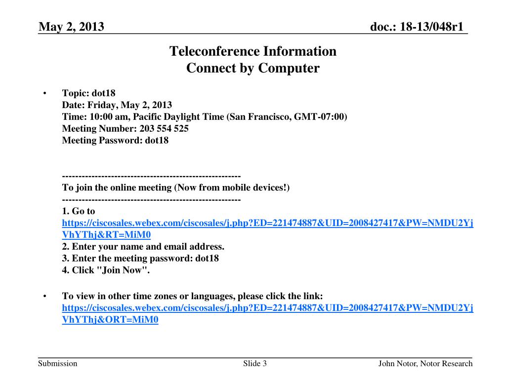 PPT - Agenda for 802.18 Teleconference Meeting May 2, 2013 PowerPoint ...