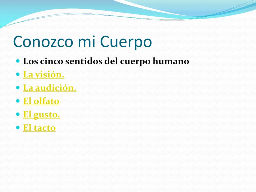 PPT - Conozco mi Cuerpo PowerPoint Presentation, free download - ID:5870816