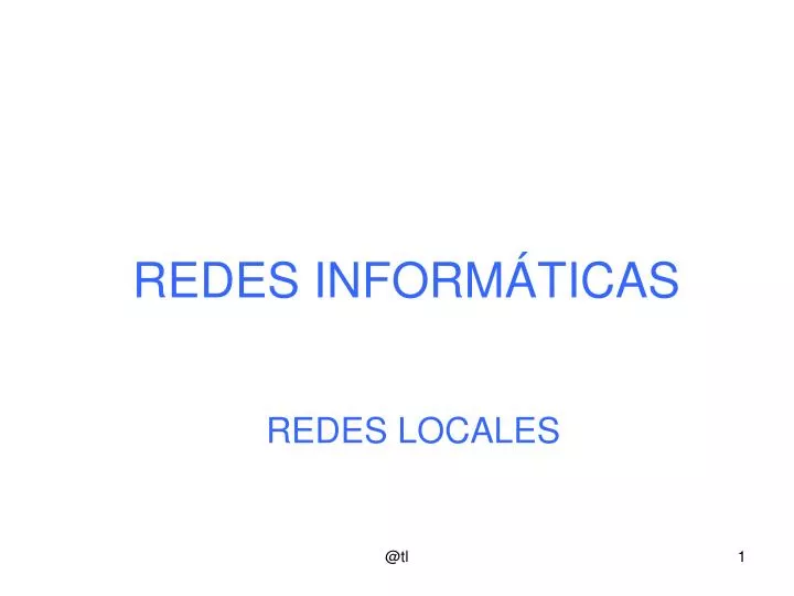 PPT - REDES INFORMÁTICAS PowerPoint Presentation, free download - ID ...