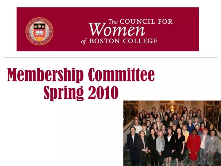 PPT - Membership Committee Spring 2010 PowerPoint Presentation, free ...