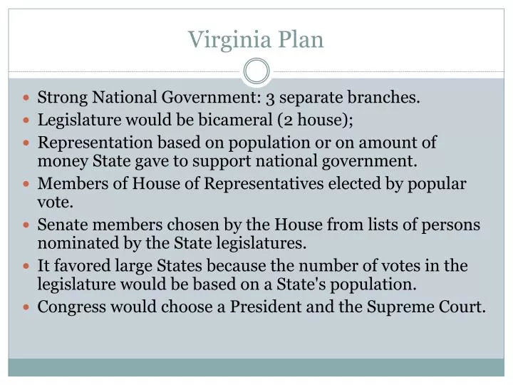PPT - Virginia Plan PowerPoint Presentation, free download - ID:5872023