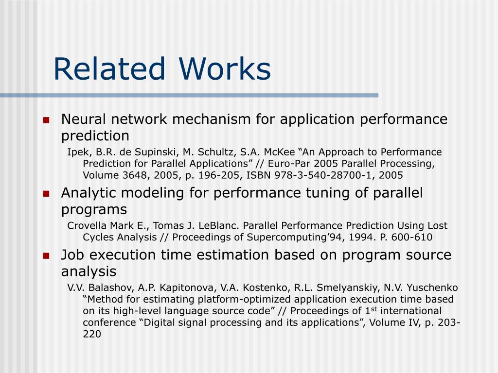 Ppt About The Capability Of Some Parallel Program Metric Prediction Using Neural Network 3104