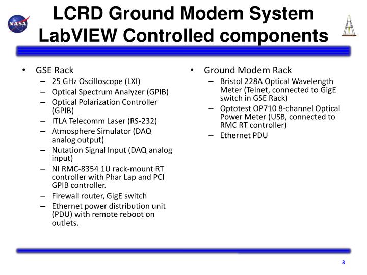 PPT - LabVIEW-Based Real-time Ground Support Telemetry with CCSDS Space ...
