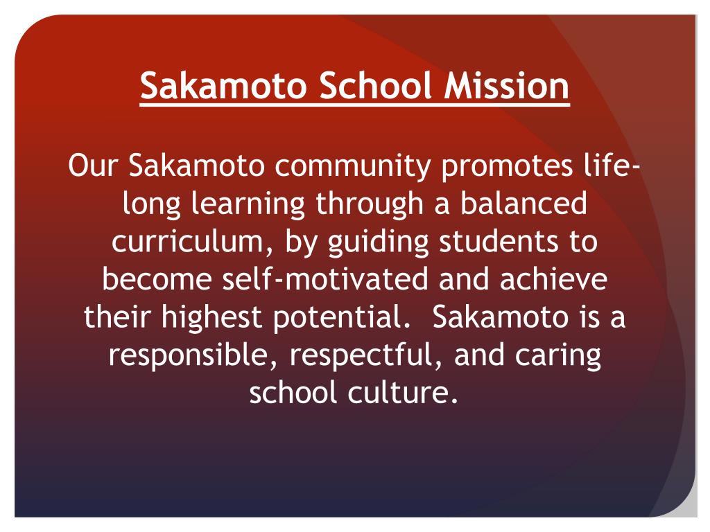PPT - Sakamoto School Welcomes You! PowerPoint Presentation, free ...