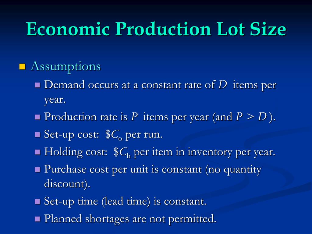Ppt Inventory Models Deterministic Demand Powerpoint Presentation