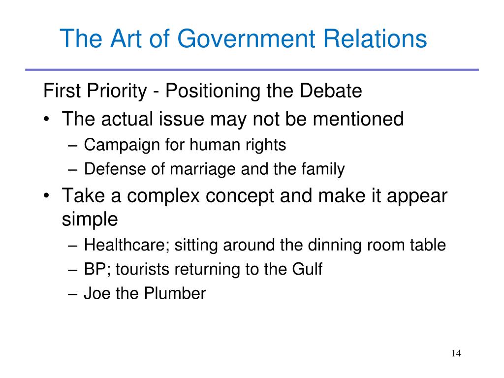 PPT - The Art of Government Relations PowerPoint Presentation, free ...