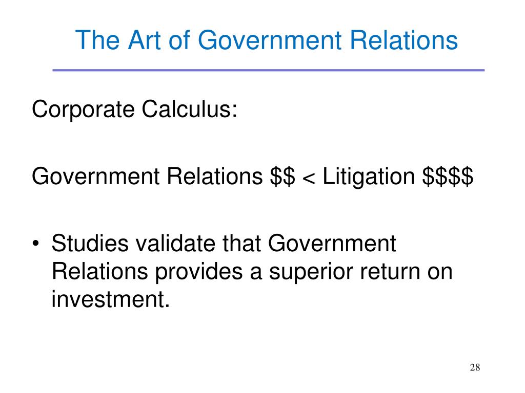 PPT - The Art of Government Relations PowerPoint Presentation, free ...