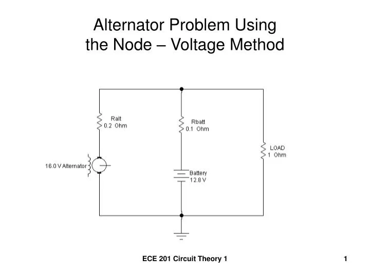 PPT - Alternator Problem Using the Node – Voltage Method PowerPoint ... PPT - Alternator Problem Using the Node – Voltage Method PowerPoint ...