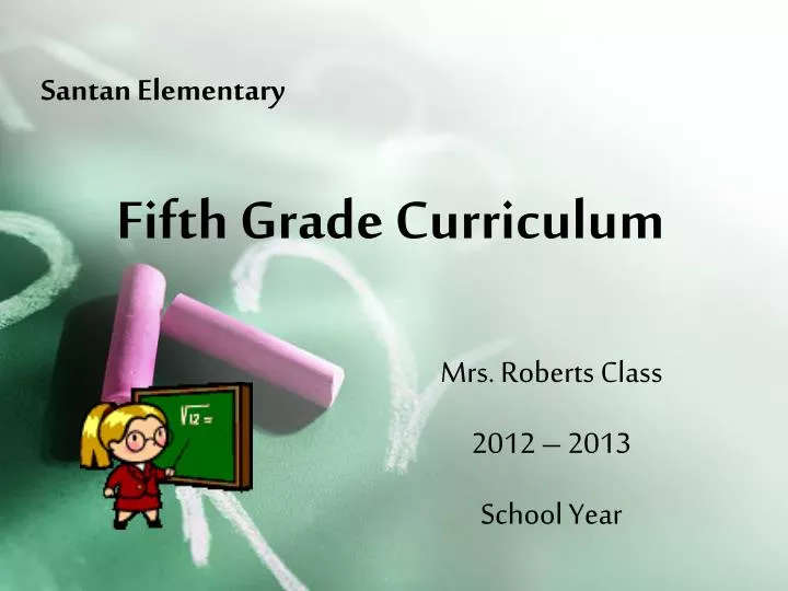 PPT - Fifth Grade Curriculum PowerPoint Presentation, free download ...