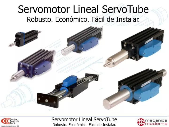 PPT - Servomotor Lineal ServoTube Robusto. Económico. Fácil de Instalar ...