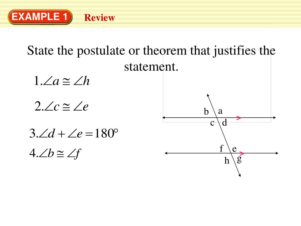 PPT Corresponding Angles Postulate PowerPoint Presentation Free