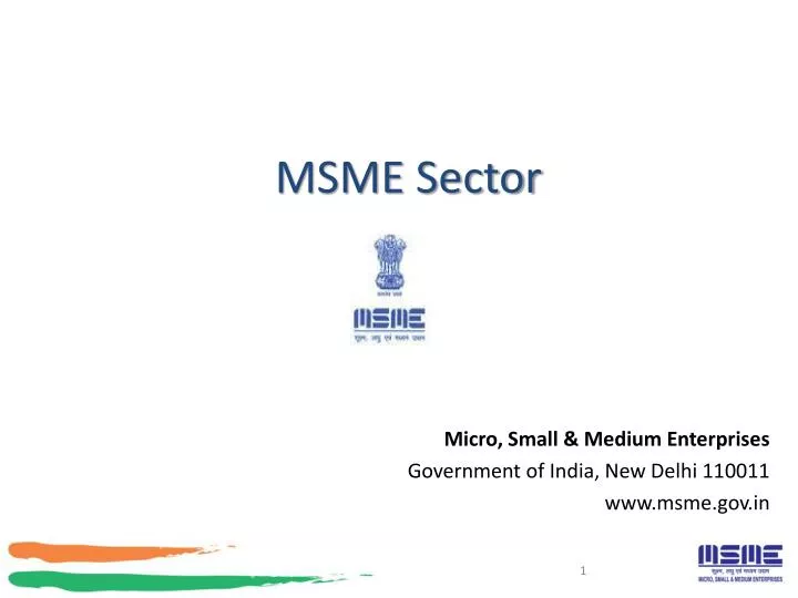 PPT - MSME Sector PowerPoint Presentation, free download - ID:5875963