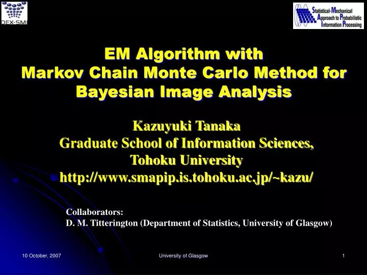 Ppt Em Algorithm With Markov Chain Monte Carlo Method For Bayesian