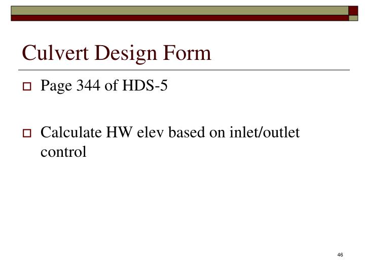 PPT - CTC 261 Culvert Basics PowerPoint Presentation - ID:5878515
