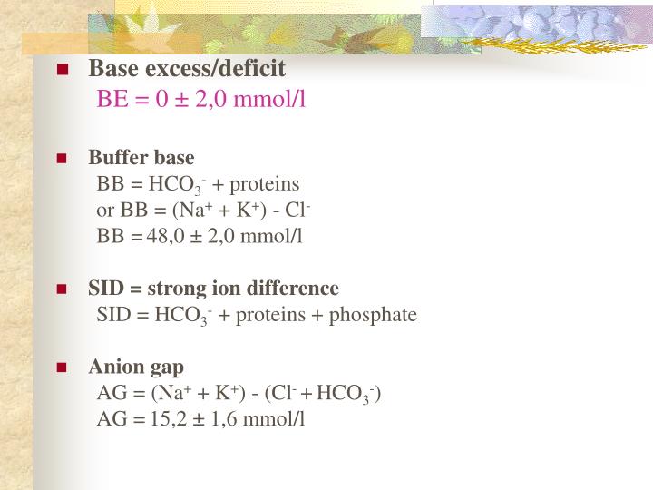 PPT - Acid-Base Balance Disorders PowerPoint Presentation - ID:5880524