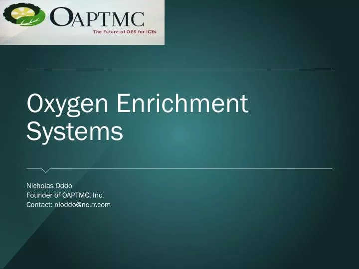 PPT - Oxygen Enrichment Systems PowerPoint Presentation, free download ...