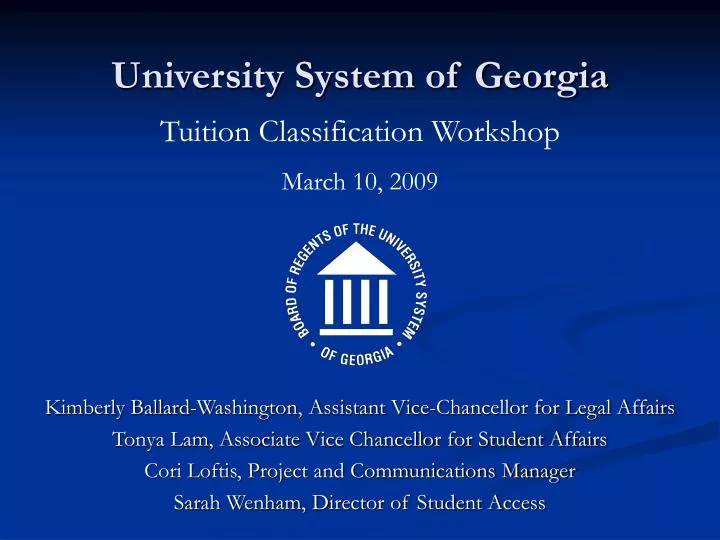 PPT - University System of Georgia PowerPoint Presentation, free ...