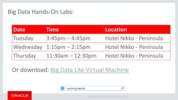 PPT - Big Data Hands-On Labs: PowerPoint Presentation, free download ...