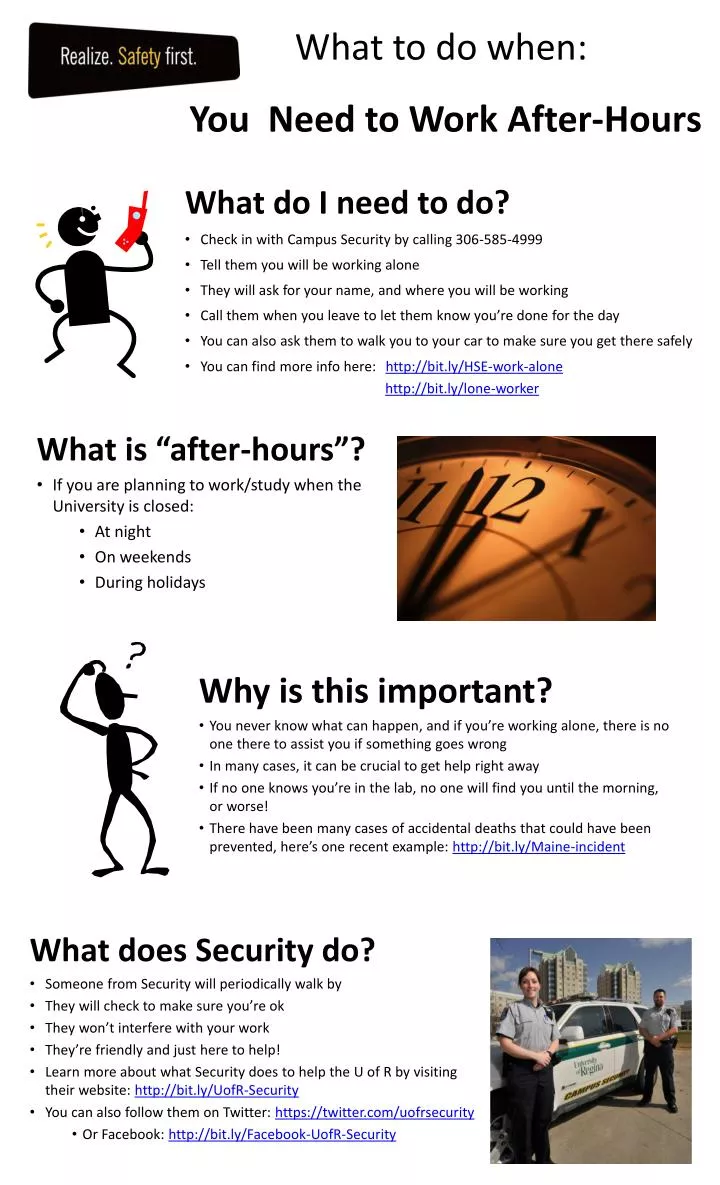 PPT - What to do when: You Need to Work After-Hours PowerPoint ...